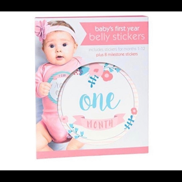 C.R Gibson | Accessories | New Baby Girl Milestone Sticker Pack | Poshmark